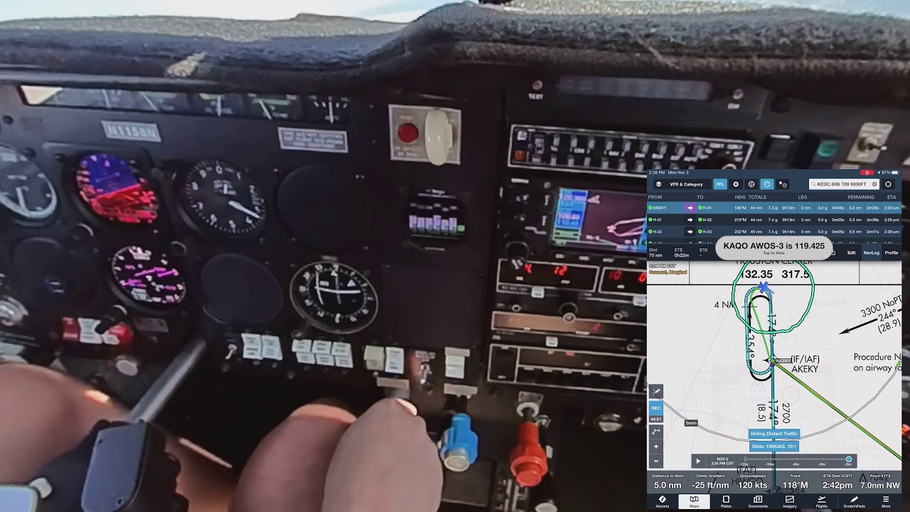 Garmin GI275 GPSS Heading Emulation Demonstration - Full procedure turn ...