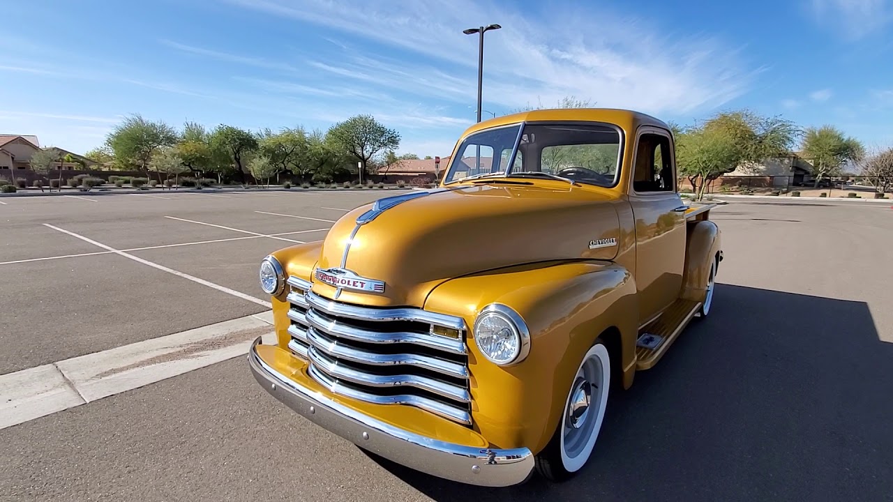 1953 Chevy 3100 - Gold - YouTube
