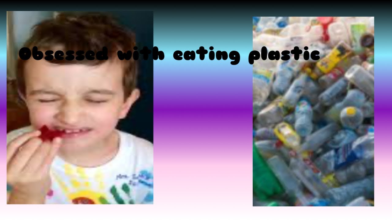 Lady obsessed with eating plastic 🍼🧃 - YouTube