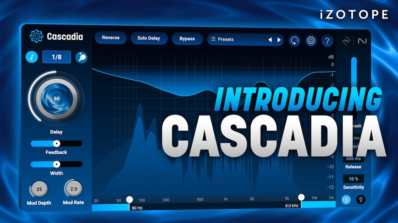 Introducing iZotope Cascadia, delay without distraction | iZotope - YouTube