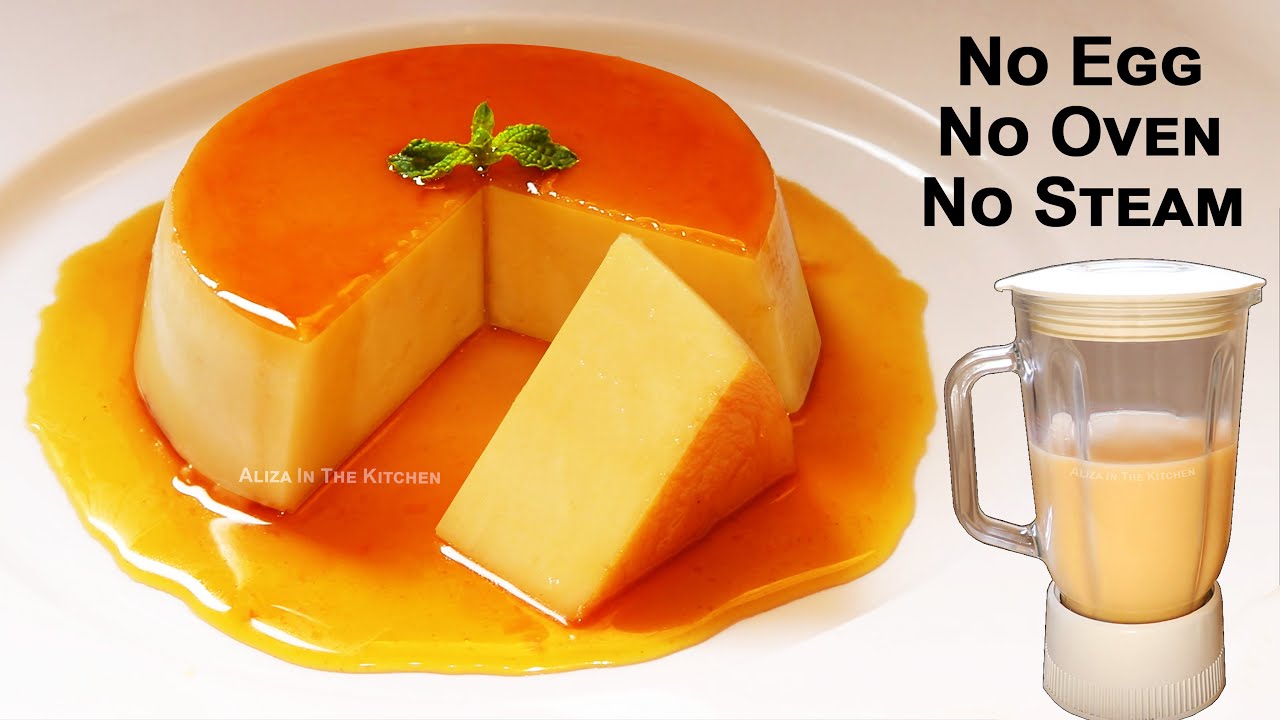 Caramel Custard Bread Pudding in Blender with Spoon Measurements ...