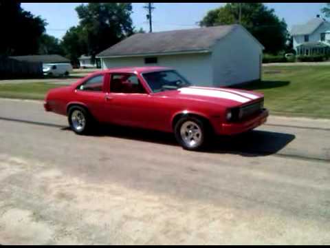 77 Chevy Nova Burnout.3GP - YouTube