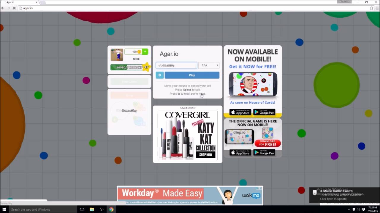 Tutorial how to Progam mouse buttons for agar.io - YouTube