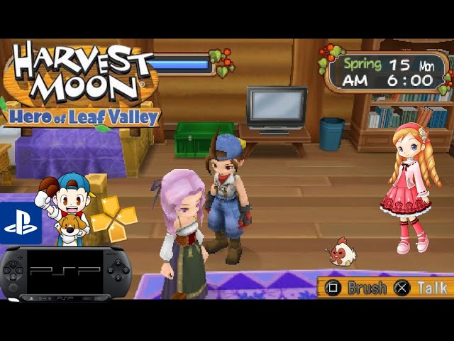 Harvest Moon Hero Of Leaf Valley Psp