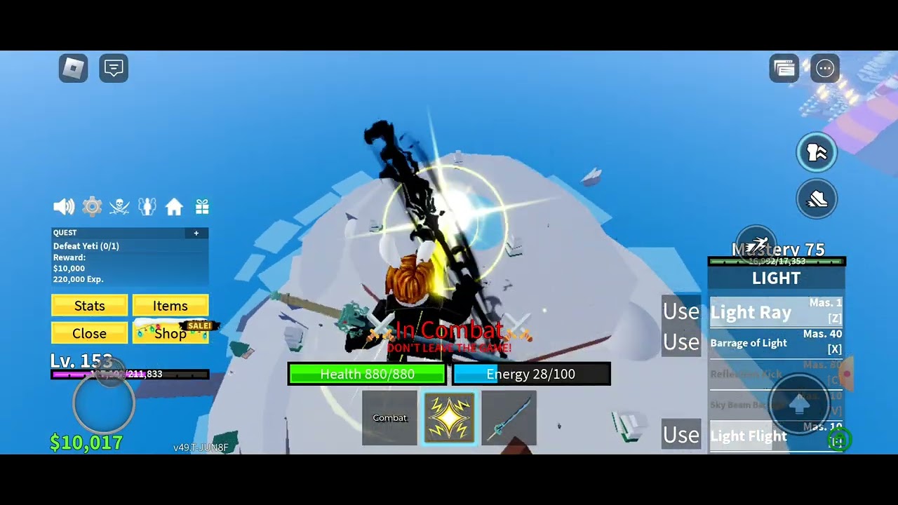 Blox fruits Yeti Boss Battle - YouTube