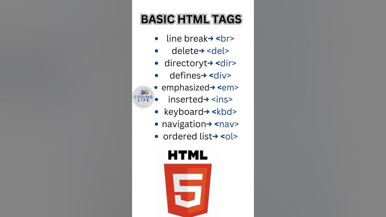 Most useful html tags | #computer #viralshorts #html #trending #youtube - YouTube
