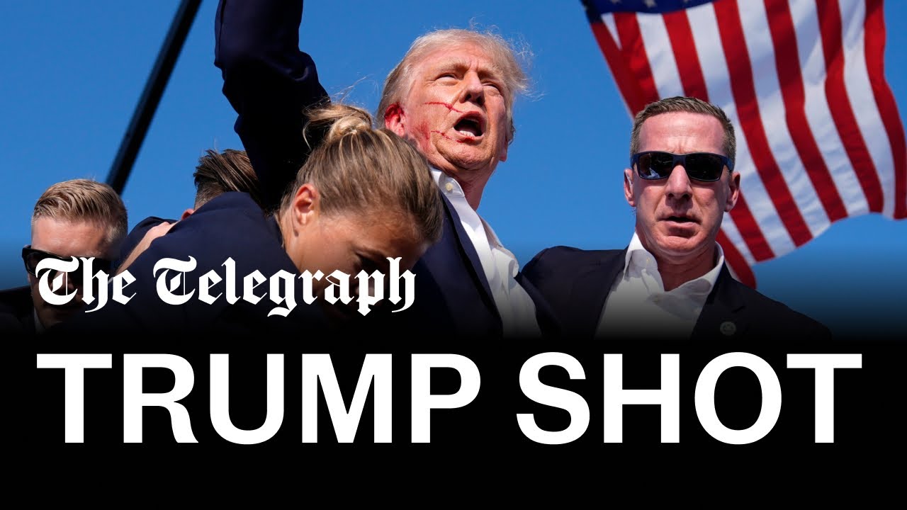 Donald Trump shot in ear during assassination attempt - YouTube