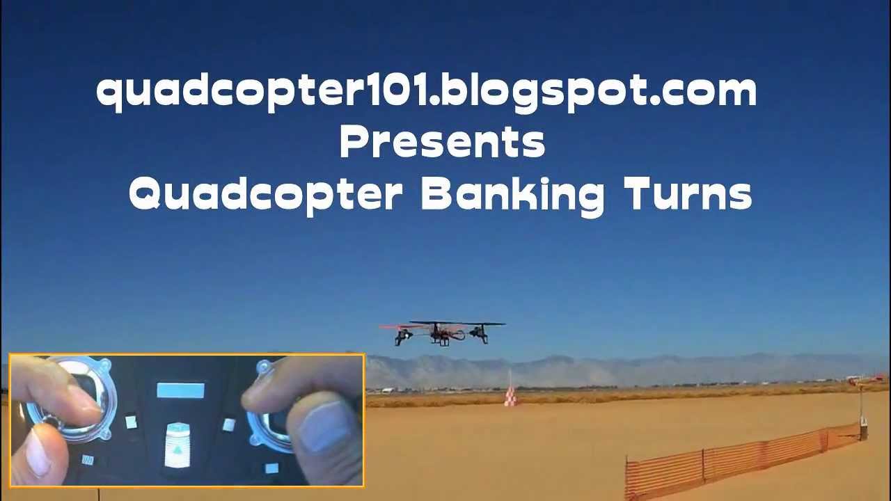 How to Fly a Quadcopter Drone: Banked Turns - YouTube