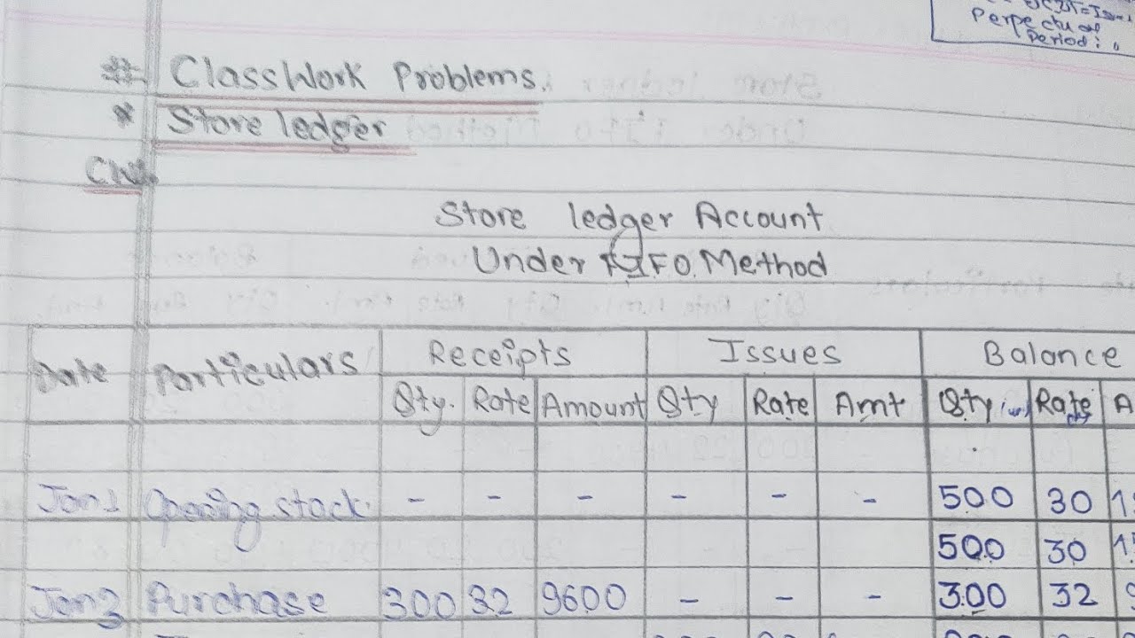 Class12||Store ledger a|c under FIFO method||Accountancy||NEB - YouTube