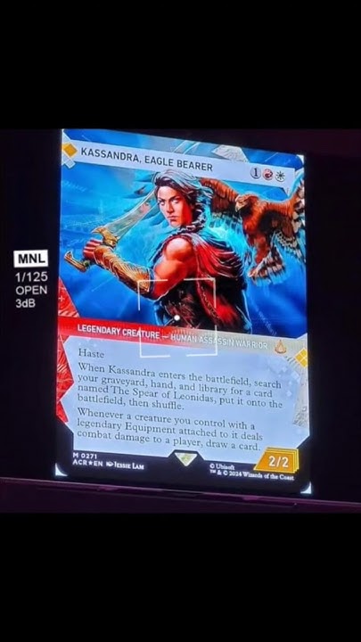 Kassandra Eagle Bearer Is This Card Real Mtg Universes Beyond Assassins Creed ๐ก๏ธ Youtube