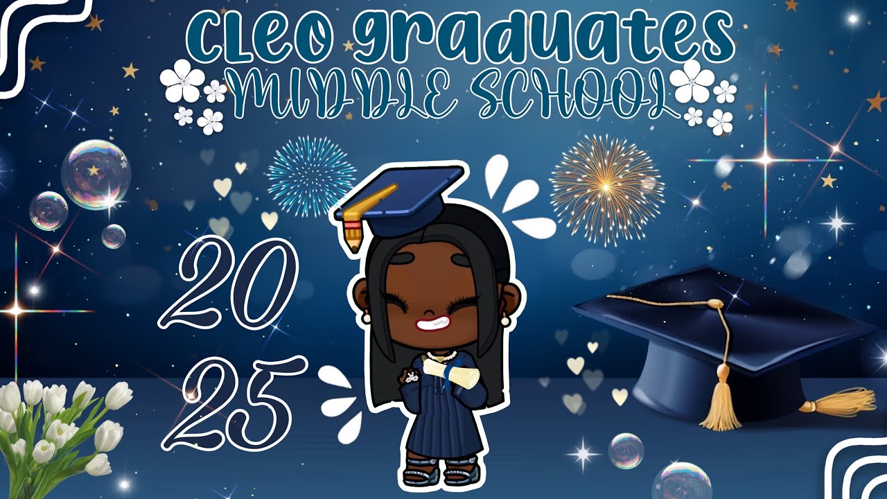Cleo GRADUATES MIDDLE SCHOOL 🎓 ||Emotional 🥲||Avatar World Rp 🌏🐾 - YouTube