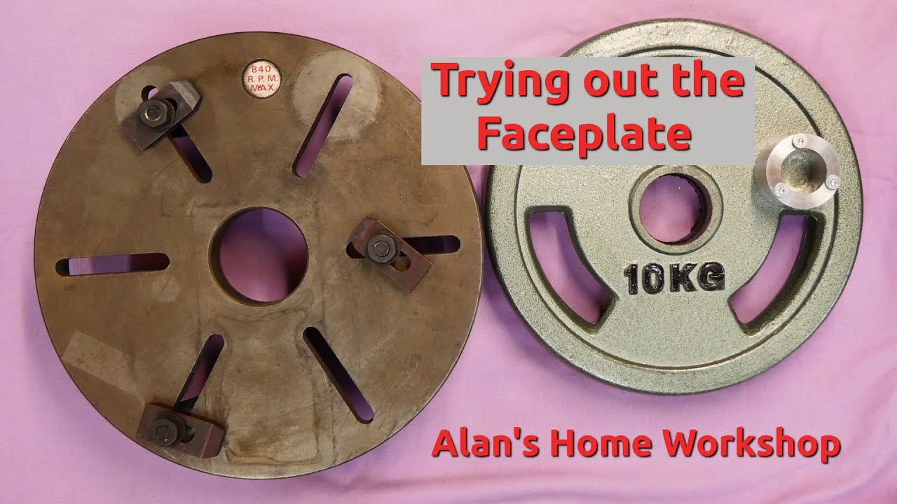 Faceplate on my big lathe (D1-6 mount) - first use. - YouTube