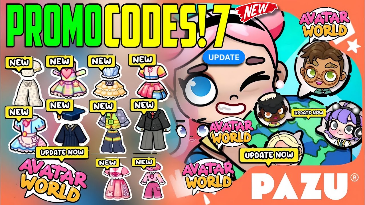 *NEW* GIFT 🎁 PROMO CODES FOR AVATAR WORLD CODES 2024 - AVATAR WORLD ...