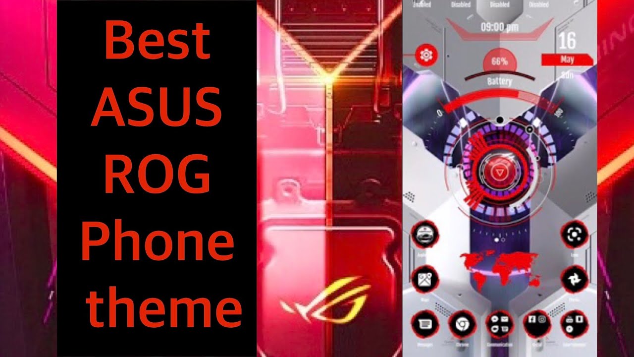 ASUS ROG Phone Original Light Luminous Core Theme - YouTube