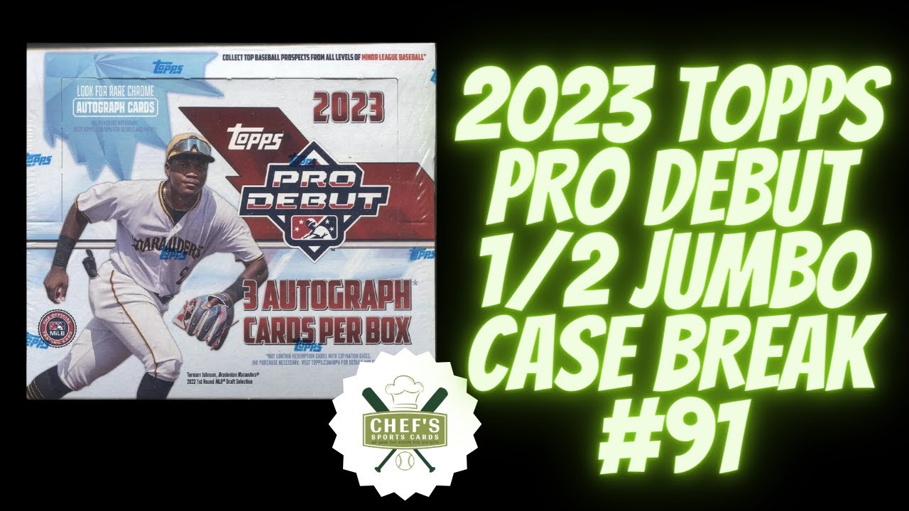 2023 TOPPS PRO DEBUT 1/2 JUMBO HOBBY CASE BREAK #91 - LIVE 10/30/2023 ...