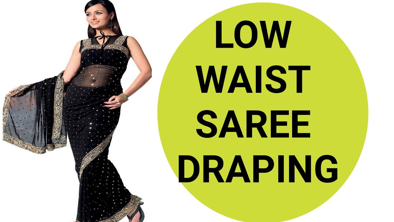 How To Wear Low Waist Saree In Different Style | Anistyle - YouTube