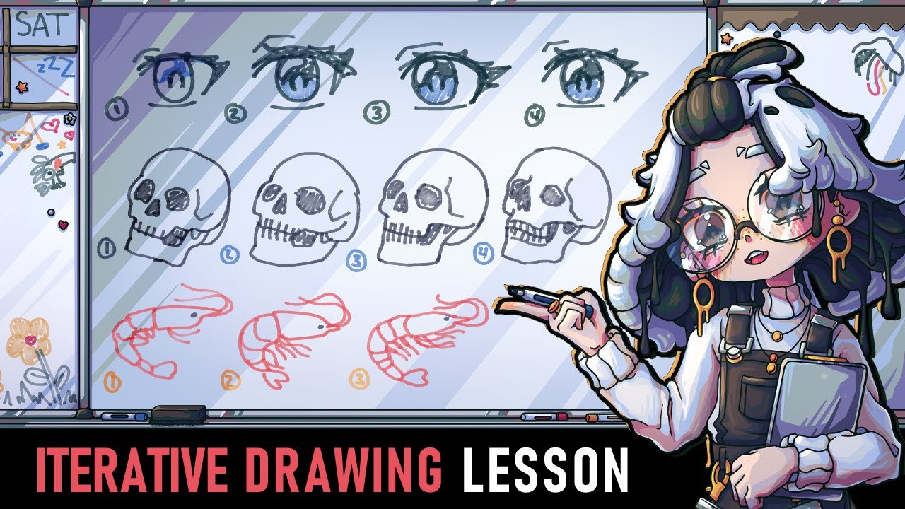 🎨 Iterative Drawing: How to QUICKLY Improve at Drawing - YouTube