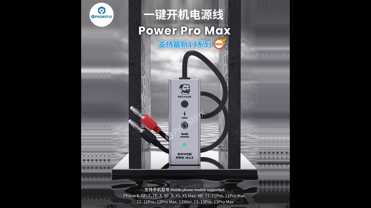 Mechanic Power Pro Max One Key Boot Cable For iPhone 6-13 Pro Max - YouTube