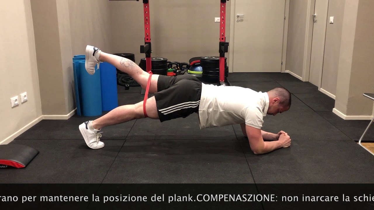 Plank Alternating Leg Lifts With Band - YouTube