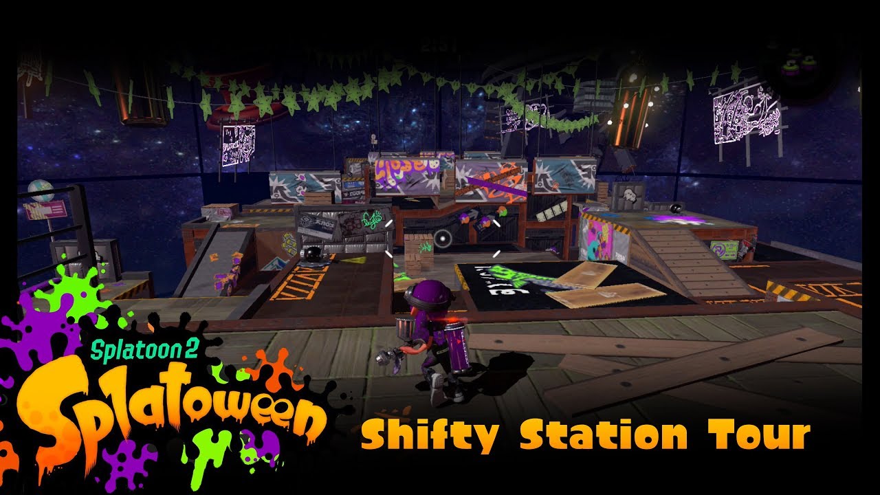 Splatoon 2 | Shifty Station Tour (Splatoween | Team Trick vs. Team ...