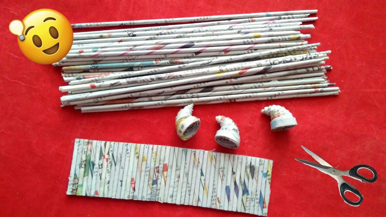 Newspaper craft | best out of waste craft idea | recycle newspaper | # ...