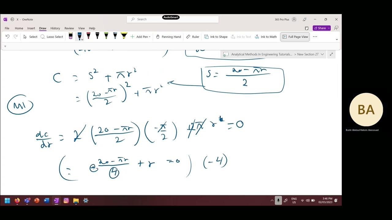 Eng. Beshr Alaswad | Tutorial 2 - Part 2 : Optimization - YouTube