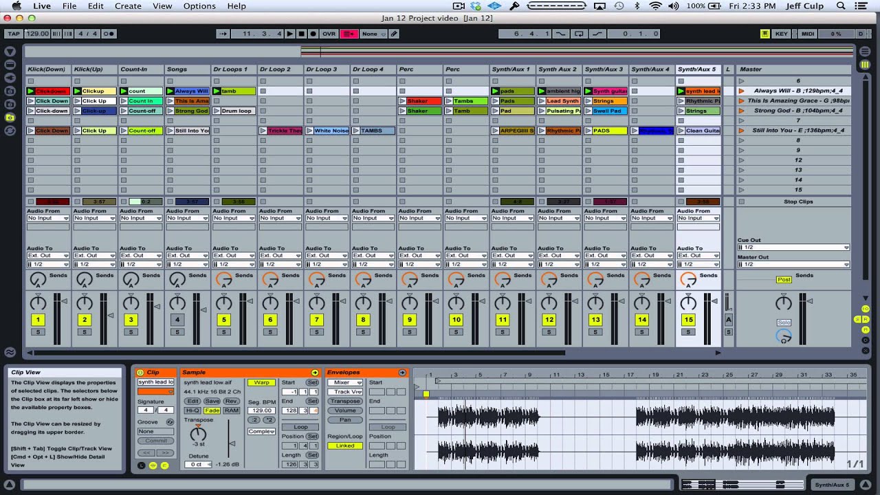 Ableton LIVE Tutorial - Altering a song's countoff length (session view) - YouTube