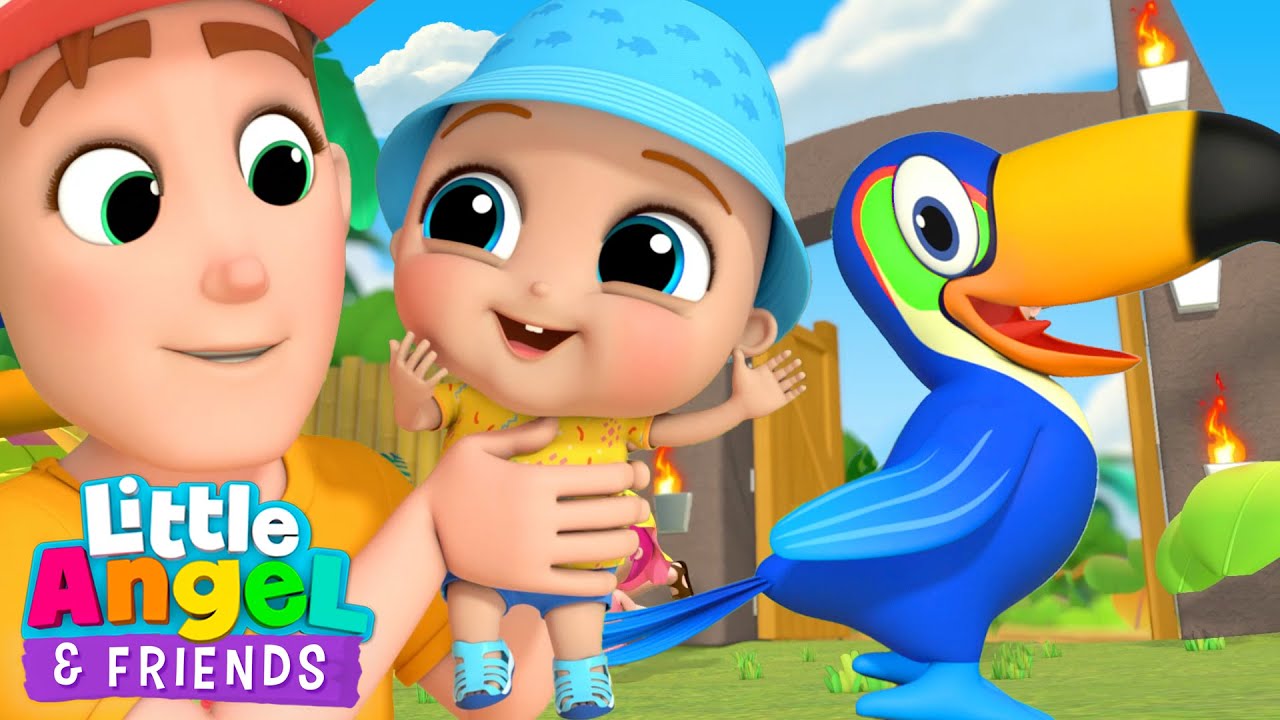 Family Vacation at the Jungle Park | Little Angel And Friends Kid Songs ...