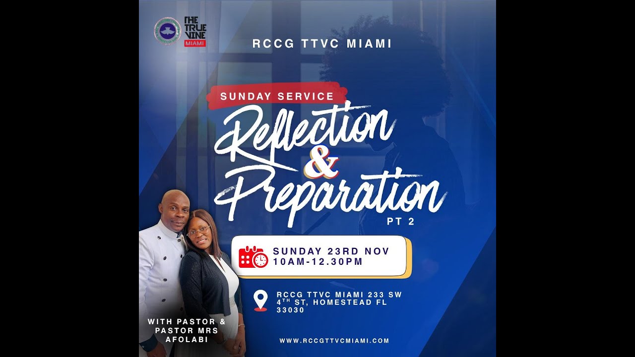 RCCG TTVC Sunday Service | Reflection and Preparation Pt 2 - YouTube