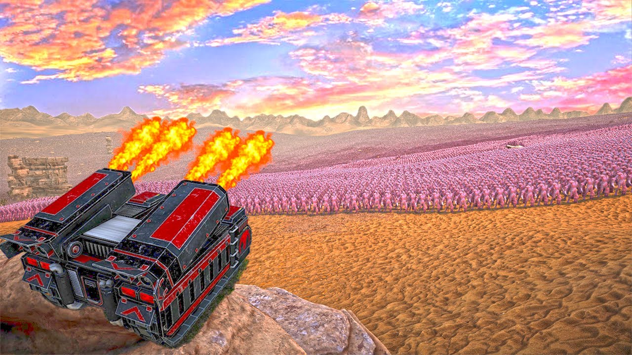Cluster Missile Tank Defending The Egypt Castle From Demon Army in ...