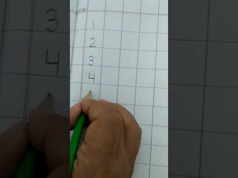 Class LKG, Subject Maths Notebook, Number 1 to 7 - YouTube