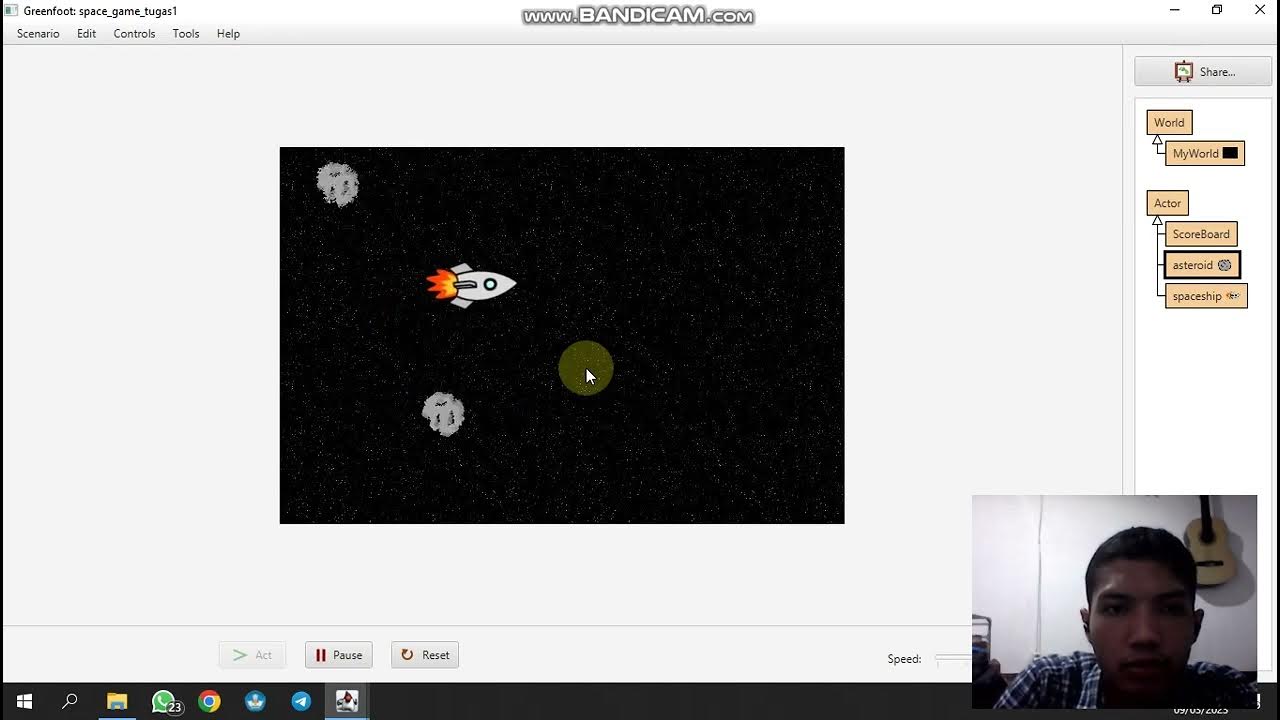 Tugas PBO2 membuat game spaceship dengan software Greenfoot - YouTube