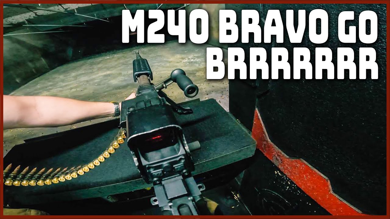 Armory Tour + Shooting M240 Bravo Machine Gun at MG America Orlando ...