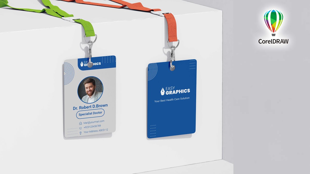 How to Create a Professional ID Card in CorelDRAW Easy Graphics ...