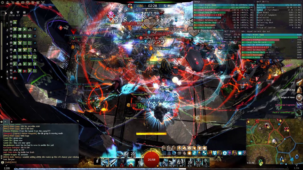 GW2 WvW Burn guardian zergbusting post 7/16 patch - YouTube