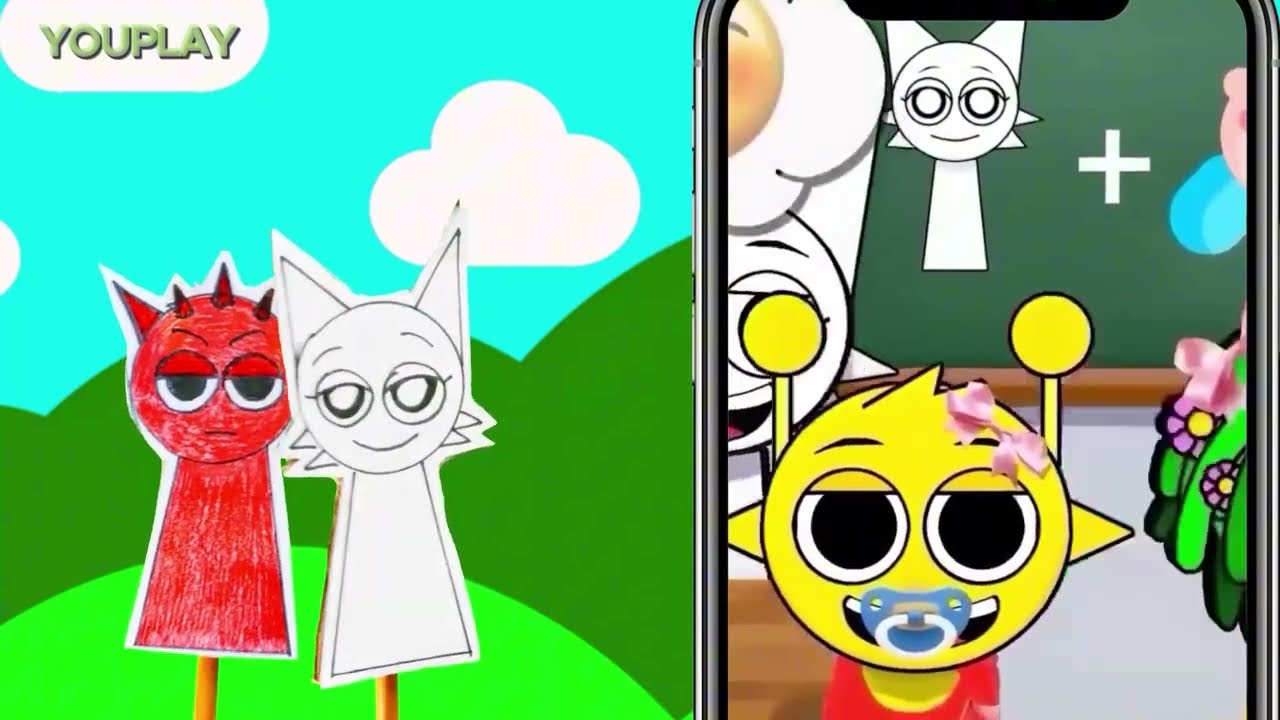 Sprunki Incredibox Simon and Pinki React to Funny Moment from Cartoons ...
