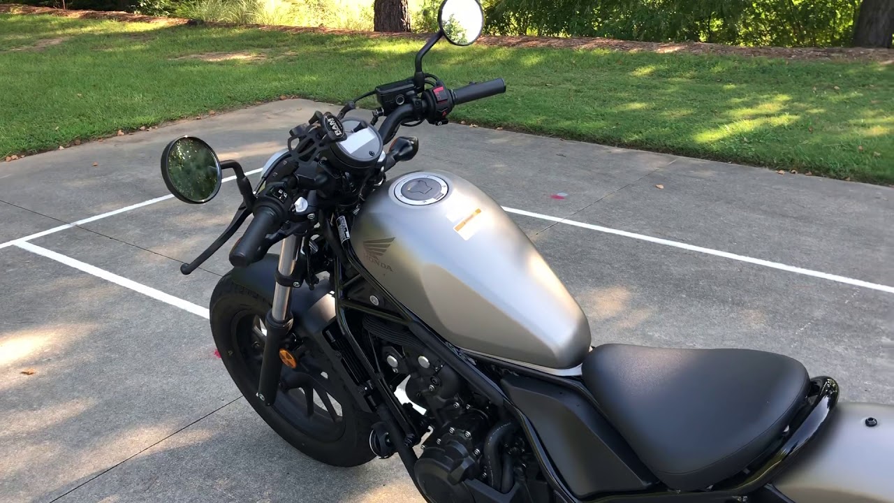 New motorcycle rider 2018 Honda Rebel 500 thoughts - YouTube
