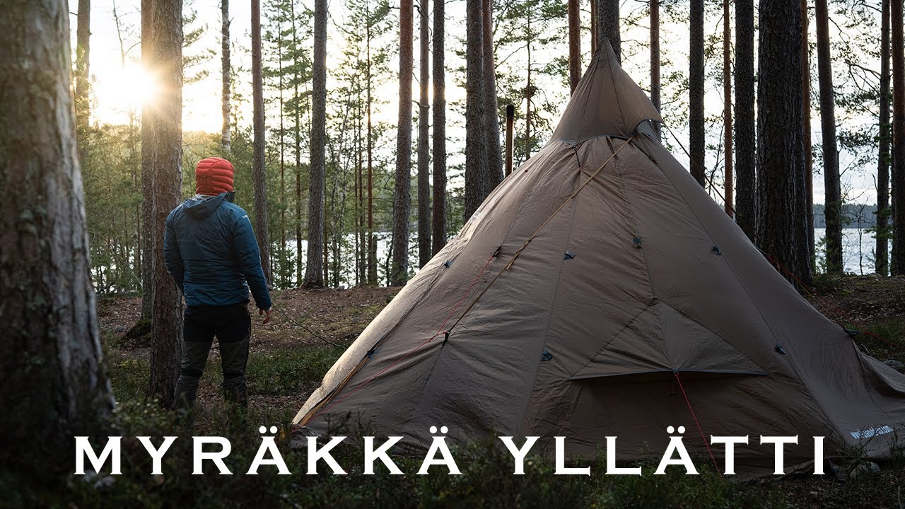 Kotateltta Ja DIY Kamiina | Uusi Teltta Koetuksella | Leivonmäki ...