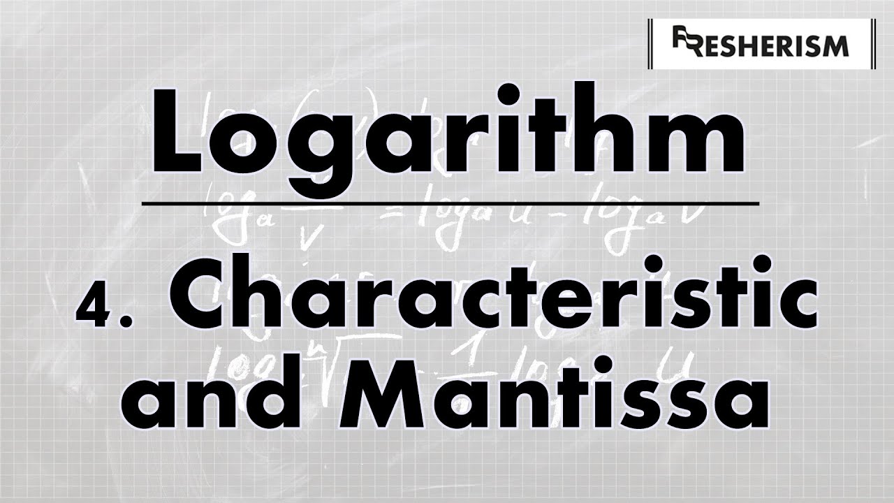 L4 || Characteristic & Mantissa || Logarithm || Aptitude Preparation # ...
