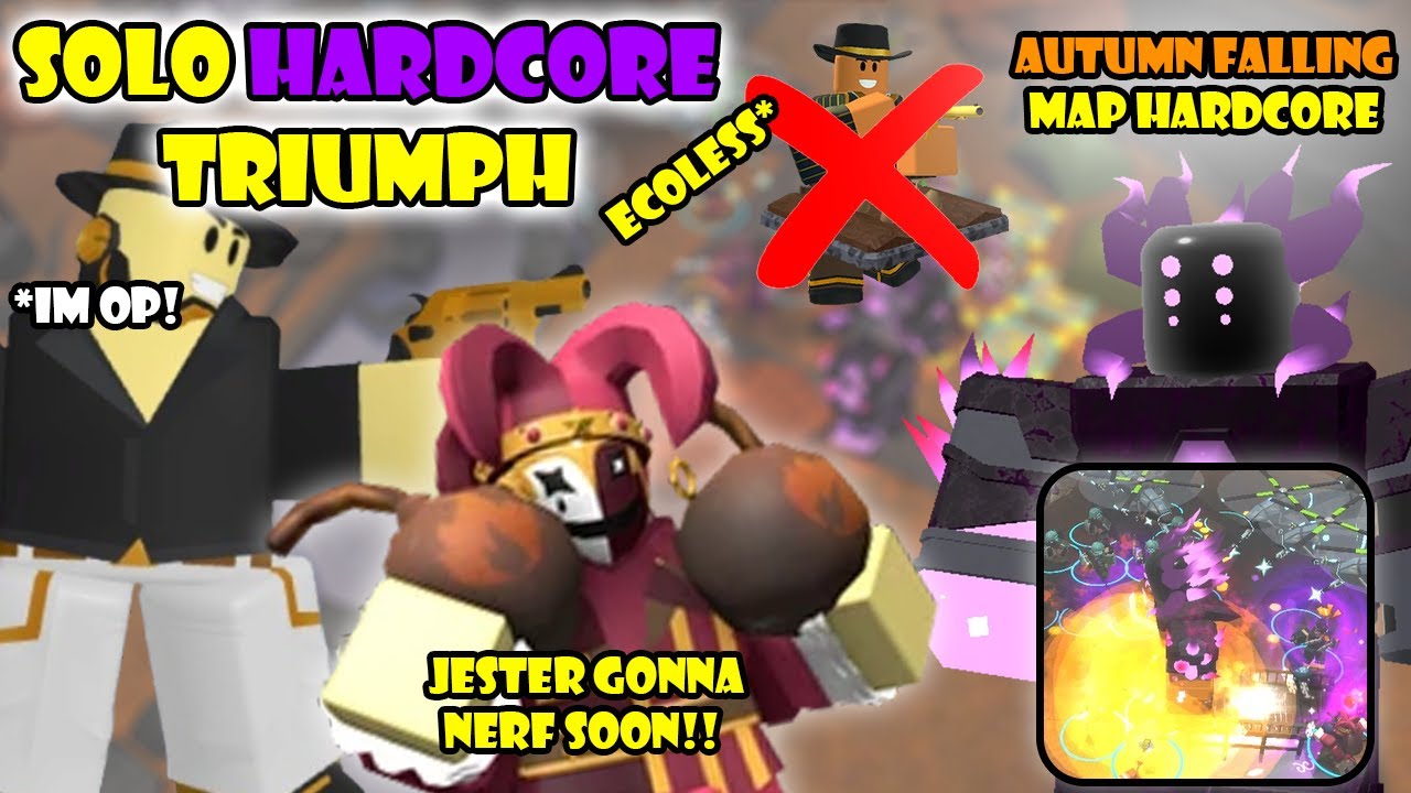 SOLO HARDCORE TRIUMPH on Autumn Falling map with Golden Crook Boss ...