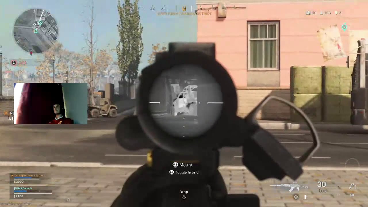 My first time with face cam (warzone) - YouTube