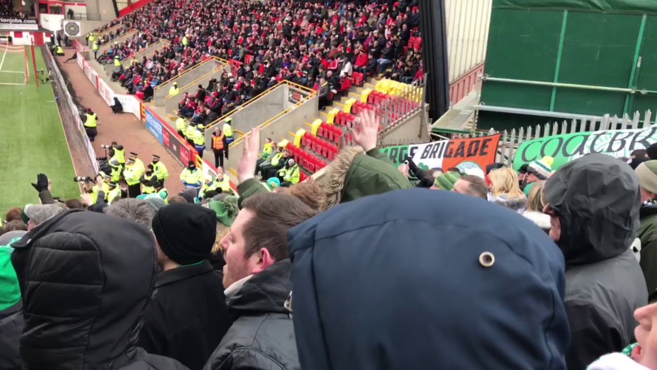CELTIC FANS HERE WE GO 10 IN A ROW - YouTube