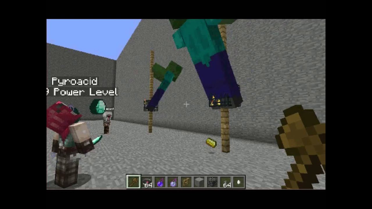 Minecraft pole dancing zombies - YouTube