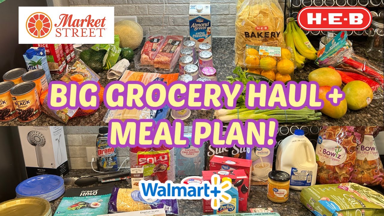 BIG WEEKLY GROCERY HAUL AND MEAL PLAN | BIG GROCERY HAUL PLUS PRICES ...