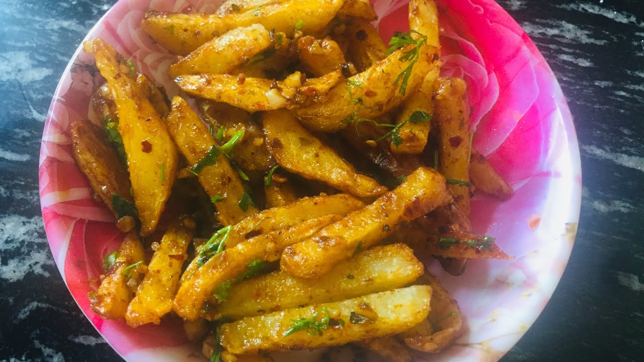 Honey chilli potato fries - YouTube