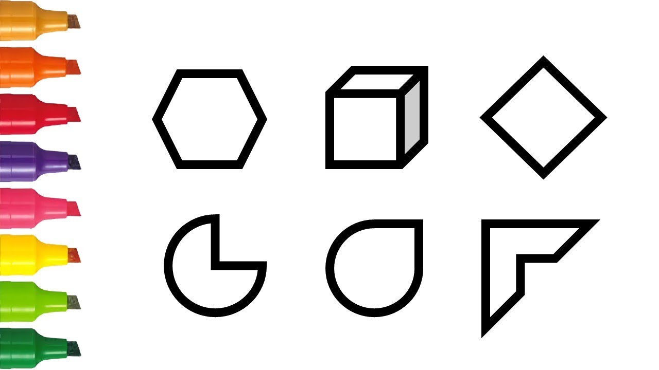 Color Shape drawing,Preschool kids video,Shape drawing names,toddler ...