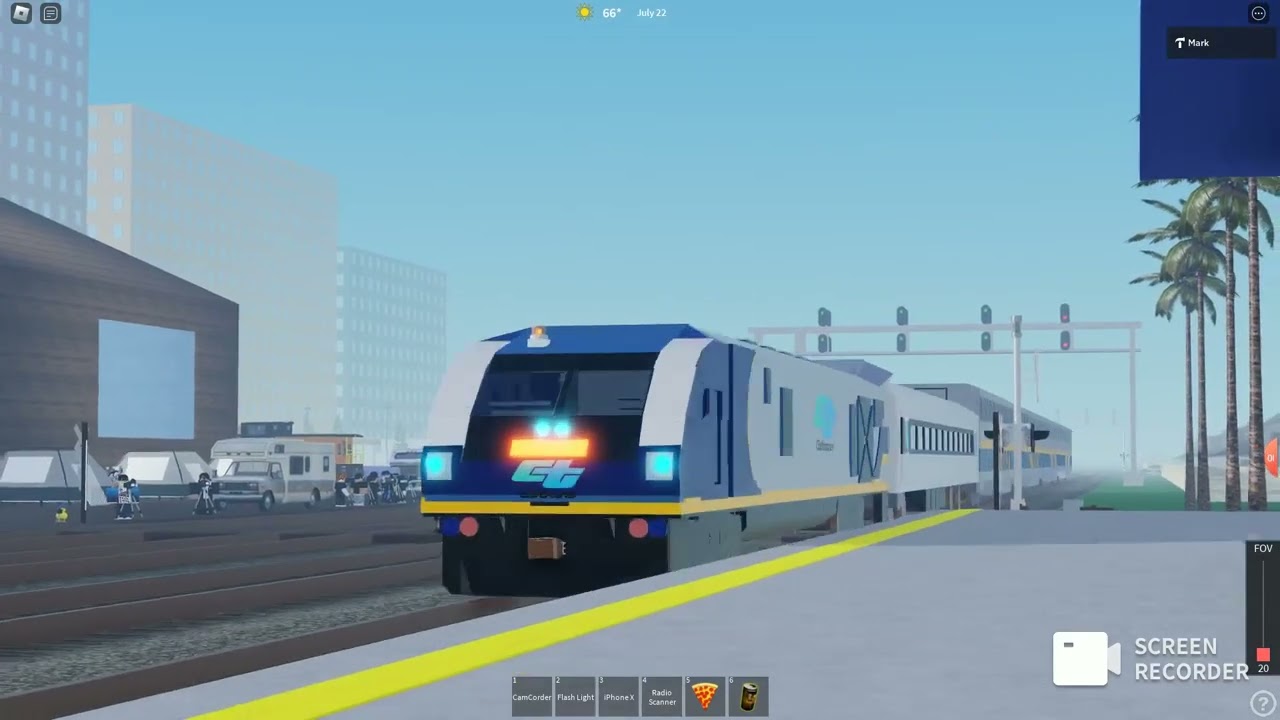 Amtrak California Train at the Amtrak Station in Roblox - YouTube