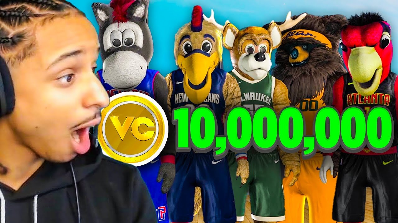 Spending 7 Million VC on Mascots NBA 2K22 After HITTING LEVEL 40 ...
