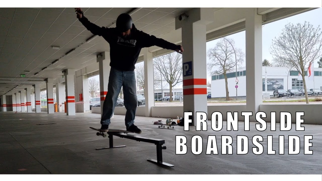 Practicing BS 180 | Learning FS Boardslide - YouTube