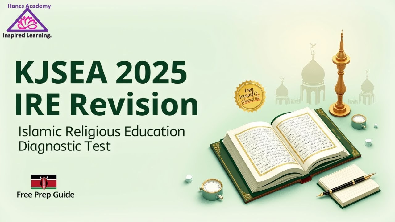 KJSEA 2025 IRE Revision Islamic Religious Education Diagnostic Test ...